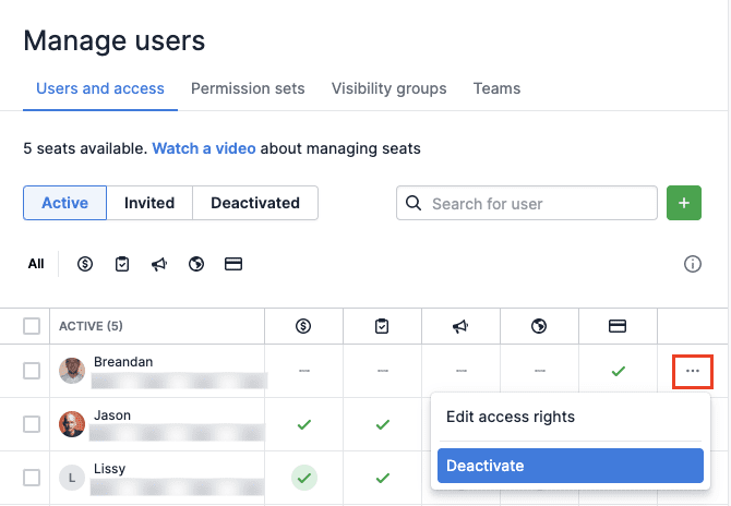 How can I deactivate or reactivate a user? - Knowledge Base | Pipedrive